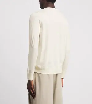Isaia Wool Crew Neck Sweater - Ivory