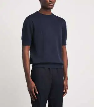 Isaia Silk-linen T-shirt