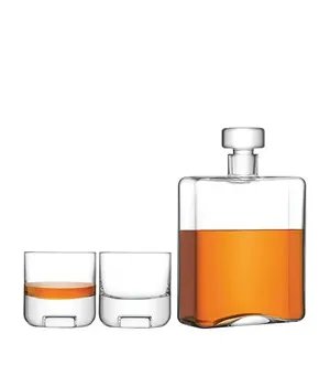 LSA INTERNATIONAL Cask Whisky Glasses And Decanter Set - Clear