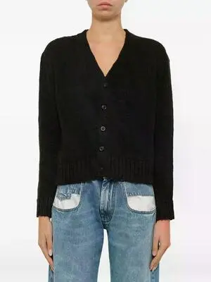 MAISON MARGIELA Four-stitch Logo Hemp Cardigan