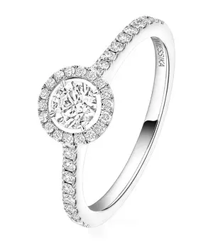 Messika Joy Brilliant Diamond And White Gold Ring - Silver