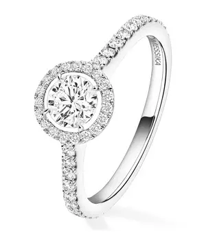 Messika Messika Joy 18 Karat White Gold And Diamond Ring Silver