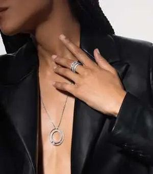 Messika Move Romane Large Ring In White Gold And Diamonds