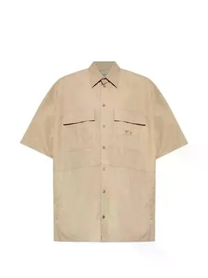 Balenciaga Ripstop Oversized Shirt - Neutrals