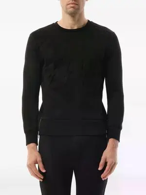 Neil Barrett Fair Isle Thunderbolt Motif Sweater - Black
