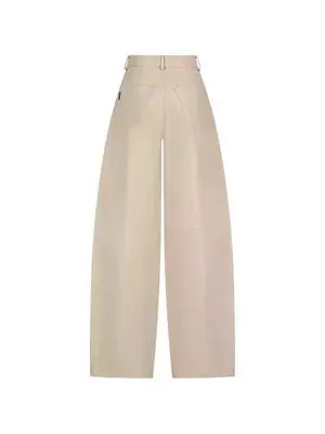 Destin Wide-leg Leather Trousers