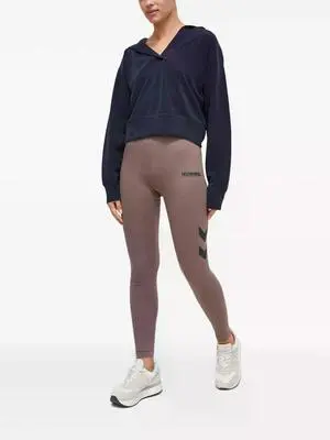 CASALL V-neck Hoodie With Long Sleeves And Ribbed Cuffs
