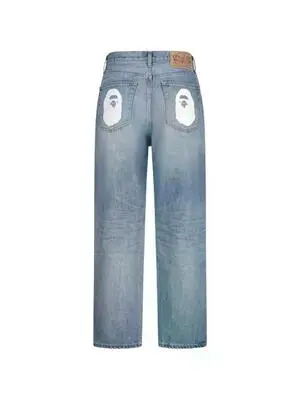 A BATHING APE Ape Head Jeans