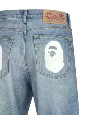 A BATHING APE Ape Head Jeans