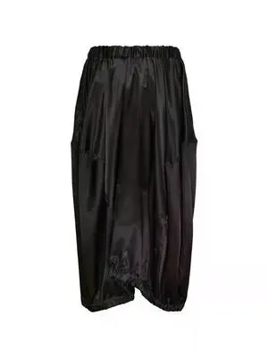 Comme Des Garçons Satin Draped Midi Skirt