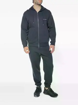 Armani Exchange Diagonal-weave Logo Hoodie