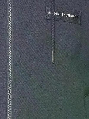 Armani Exchange Diagonal-weave Logo Hoodie