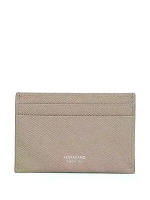 FERRAGAMO Gancini Leather Card Holder