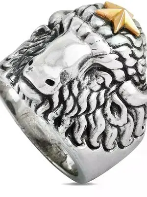KING BABY STUDIO Sterling Buffalo Head Star Ring