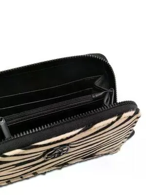 Ash Zebra-print Studded Wallet