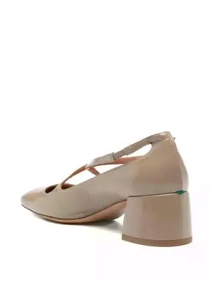 A.BOCCA Cross-strap Heart Detail Pumps - Neutrals