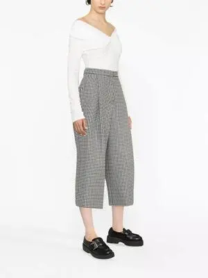 Viktor & Rolf Houndstooth Pattern Cropped Trousers