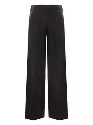 Alberto Biani Virgin Wool Blend Straight-leg Trousers