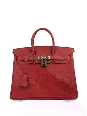 Hermès 2005 25 Birkin Tote Bag - Red