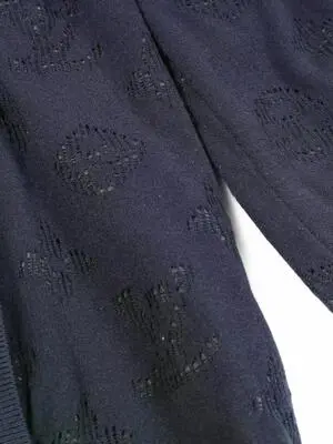 LOUIS VUITTON Monogram Knitted Bomber Jacket