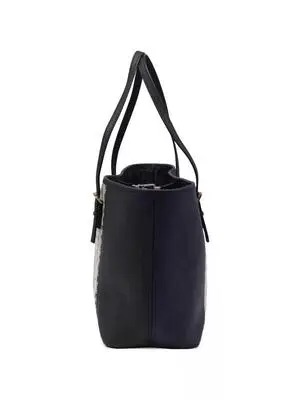 Michael Kors Saffiano Leather Anaconda-print Tote Bag - Black