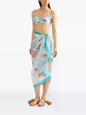 Erdem Floral-print Cotton Pareo