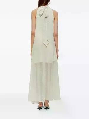 GESTUZ Polka-dot Halterneck Maxi Dress