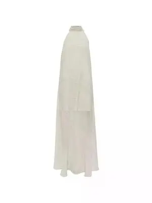 GESTUZ Polka-dot Halterneck Maxi Dress
