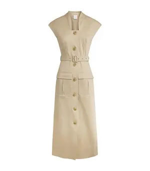 Huishan Zhang Stretch-cotton Nyx Midi Dress