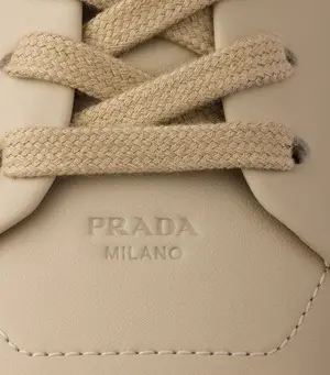 Prada Leather Court Sneakers