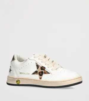 GOLDEN GOOSE Ball Star Leopard Print Sneakers