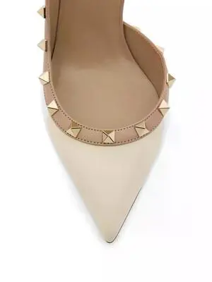 Valentino Garavani Rockstud Slingback Calfskin Pumps 85mm