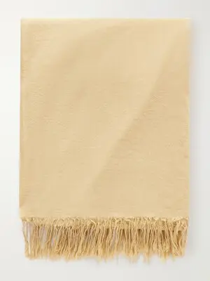 THE ROW Parla Fringed Cotton Scarf
