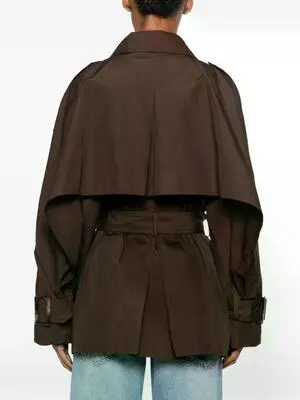 REPLAY Double-breasted Belted Trench Coat