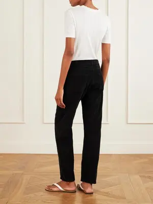 THE ROW Fima Cotton-blend Corduroy Straight-leg Trousers