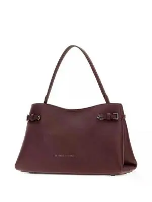 Brunello Cucinelli Grape Leather Shoulder Bag