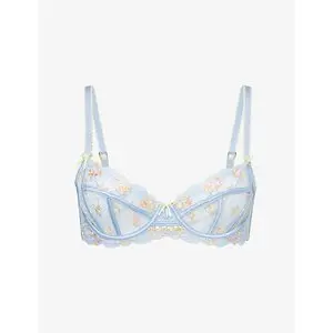 Lounge Lyra Balcony Lace Bra - Blue