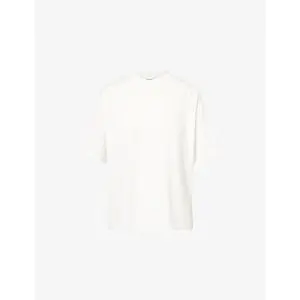 LENY Oversized Embroidered Cotton-blend T-shirt - Ivory