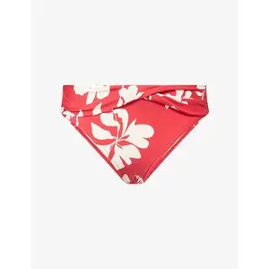 Seafolly Mayflower Twist-band Mini Bikini Bottoms - Cosmo Red