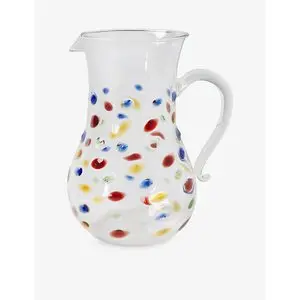 GOHAR WORLD Printed Egyptian Glass Jug - Multi