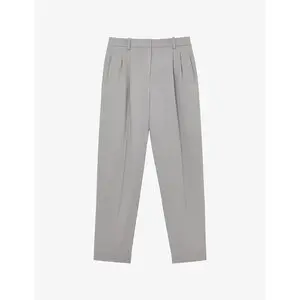 REISS Clay Tapered-leg Lyocell Trousers