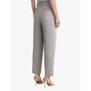 REISS Clay Tapered-leg Lyocell Trousers