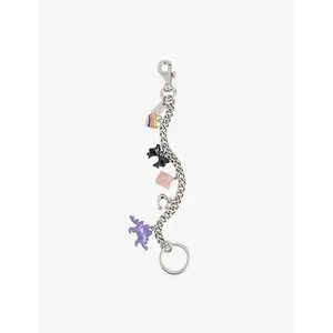 COACH Brass Motif Chain Bag Charm - Multi