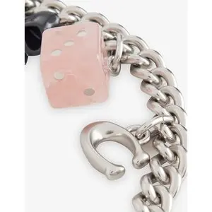 COACH Brass Motif Chain Bag Charm