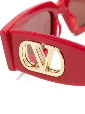 Valentino Garavani Vlogo Rectangle-frame Sunglasses