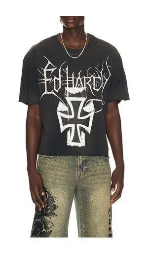 Ed Hardy By Appointment Only Cross Cropped Boxy Tee In . Also