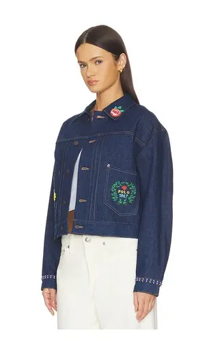 Polo Ralph Lauren Embellished Denim Trucker Jacket