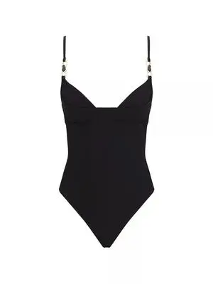 Zimmermann Mahon Trim-detail Swimsuit - Black