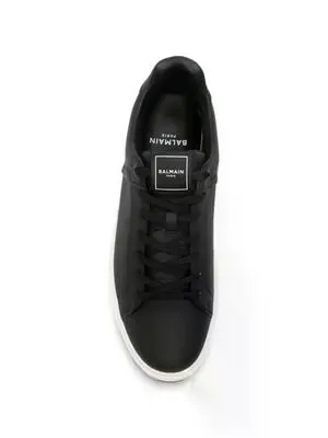 Balmain Logo Embossed Lace-up Sneakers