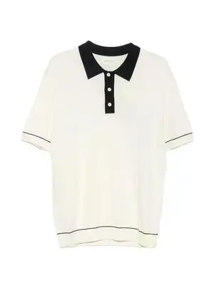 Gant Contrast-collar Short-sleeved Polo Shirt - Neutrals